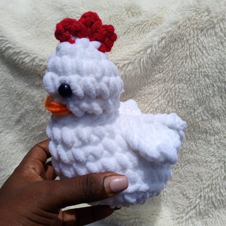 Plush Country Chicken Easy Crochet Pattern, Rooster No Sew Crochet ...