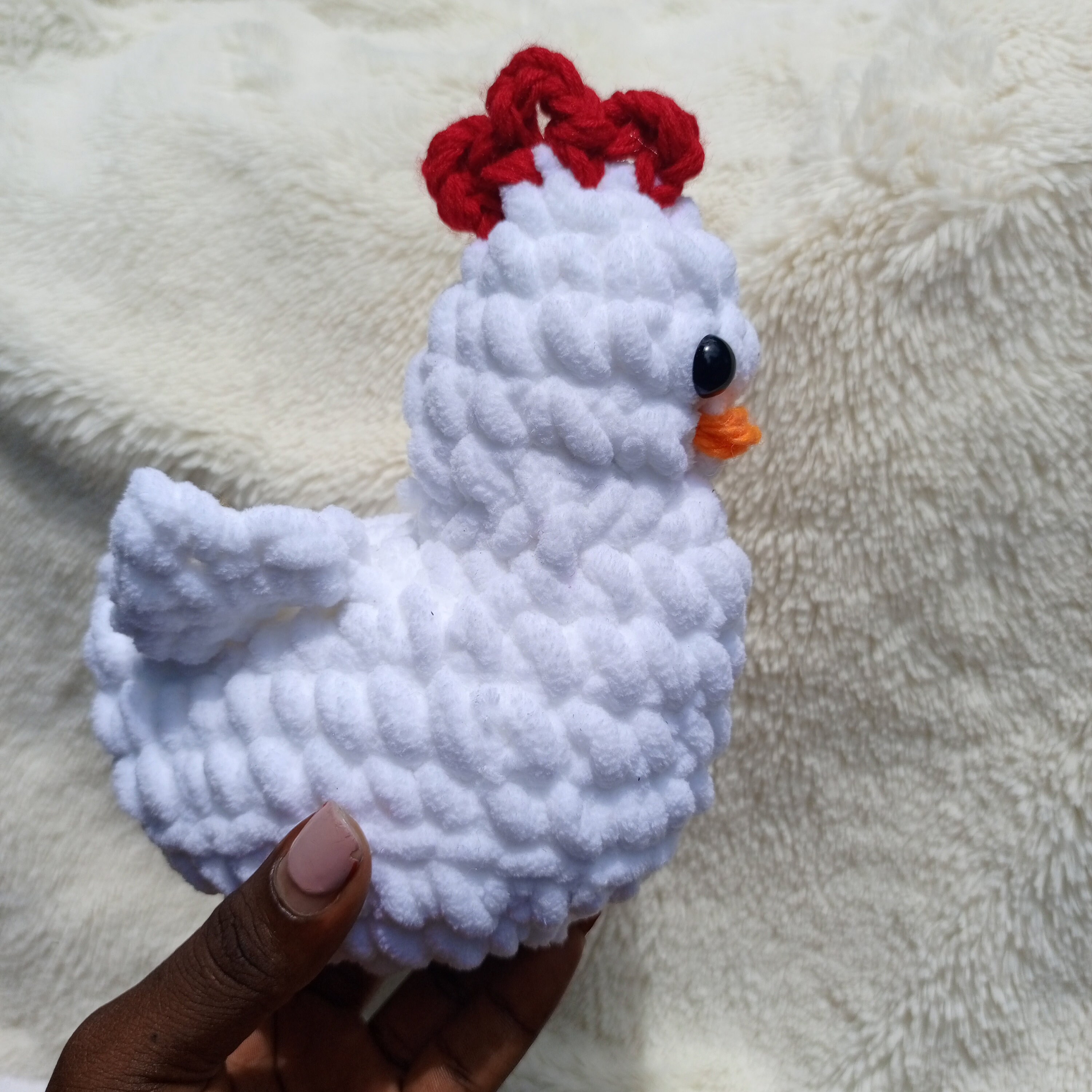 Plush Country Chicken Easy Crochet Pattern, Rooster No Sew Crochet ...