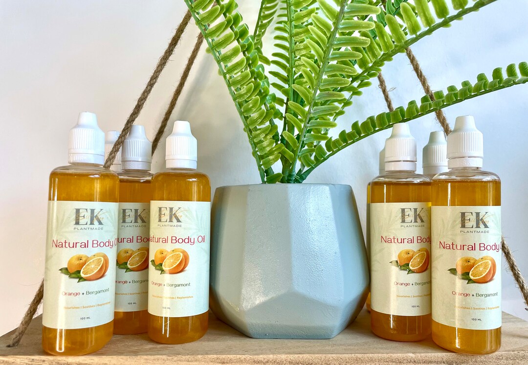 Orange+bergamot All-natural Body Oil – Nourishes, Hydrates ...