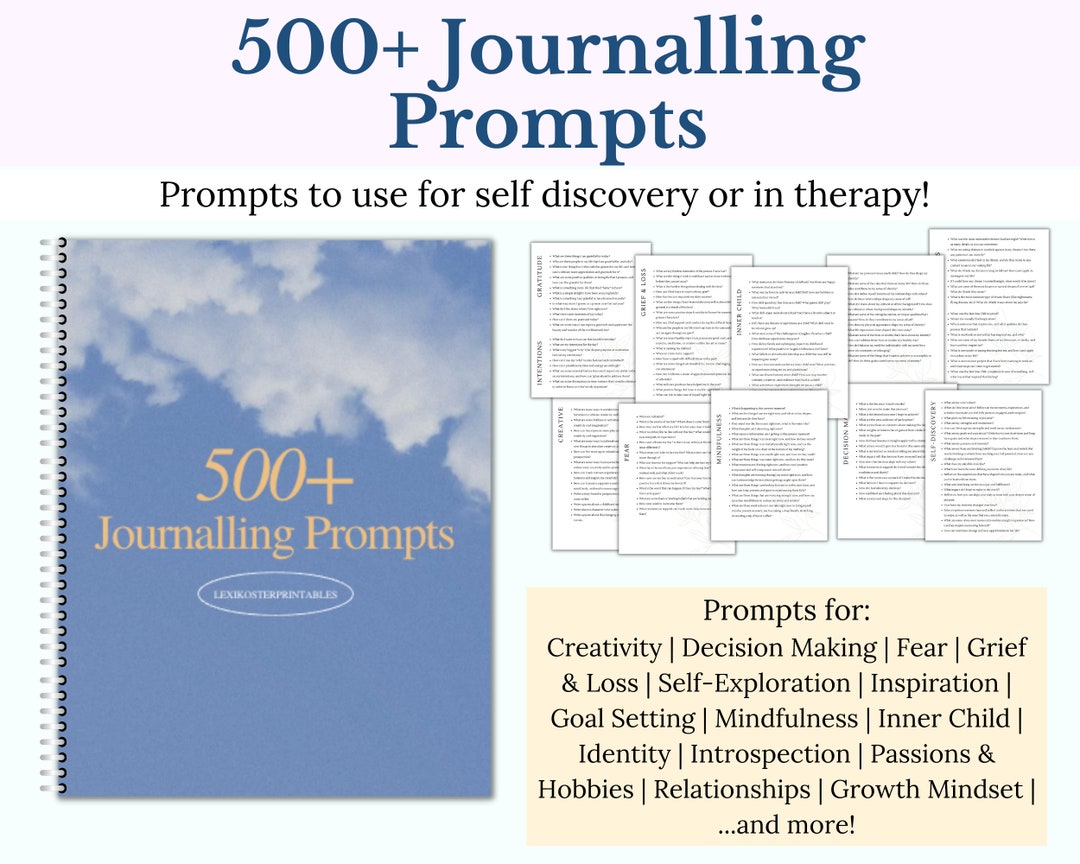 500+ Inner Healing Journal Prompts | Therapy Questions, Self Discovery ...
