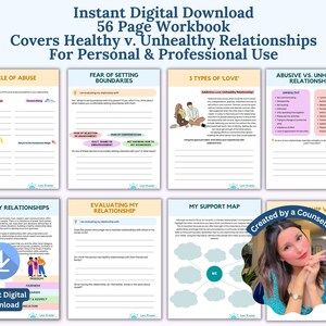 Healthy Relationships Worksheets | Cycle of Abuse, Trauma Bond, Break ...