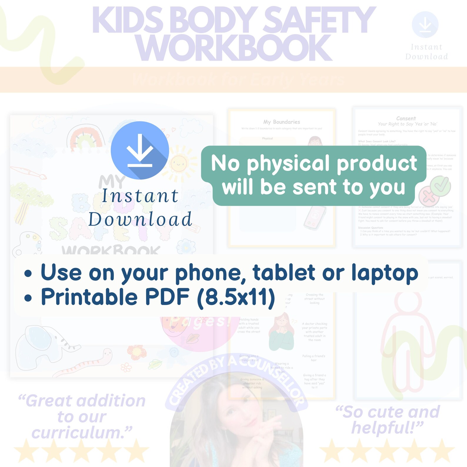 Body Safety Workbook, Child Protection, Kids Boundaries and Consent ...