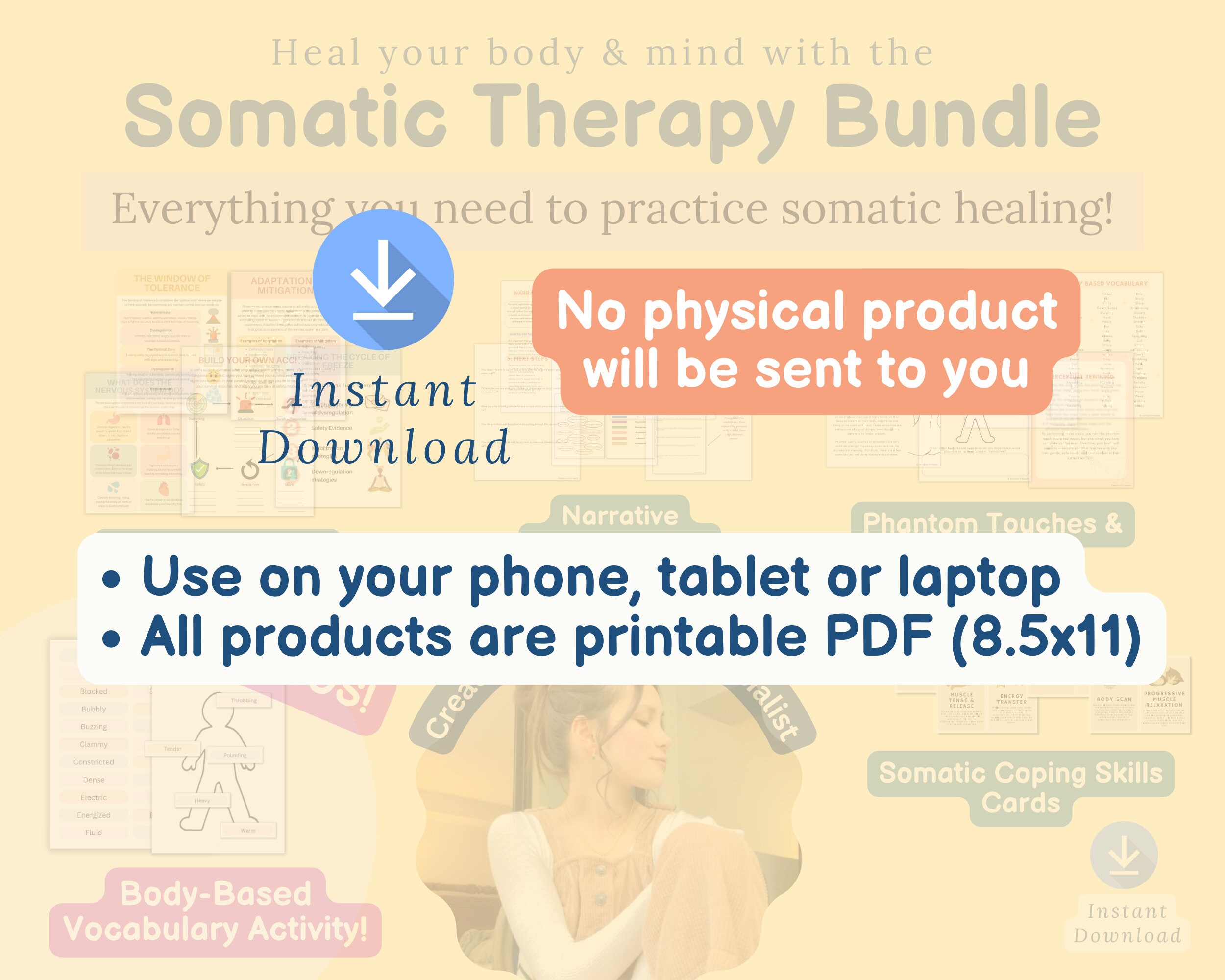 Somatic Therapy Bundle Somatic Exercises, Polyvagal, Vagus Nerve ...