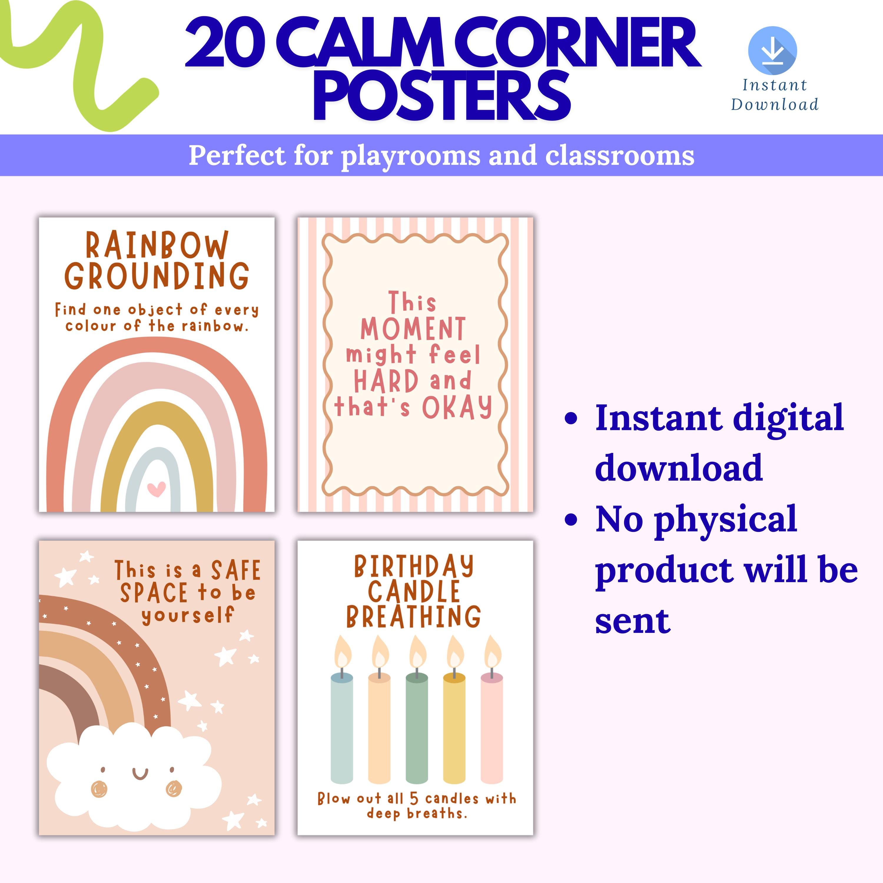 Calm Corner Posters for Kids | Printable Calm Down Corner Decor ...