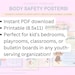 Body Safety Posters for Kids, Consent, Boundaries, Instincts | Teachers ...