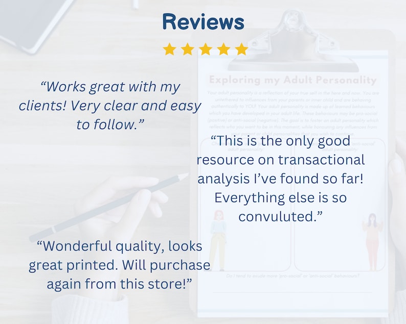 Transactional Analysis Therapy Worksheets | CBT Worksheets ...