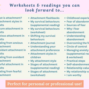 Attachment Styles Workbook, Heal Anxious Attachment, Core Wounds ...