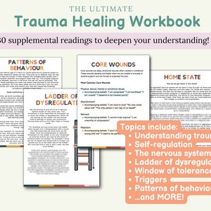 Trauma Worksheets | Trauma Workbook, Somatic Healing, Trauma Self Help ...