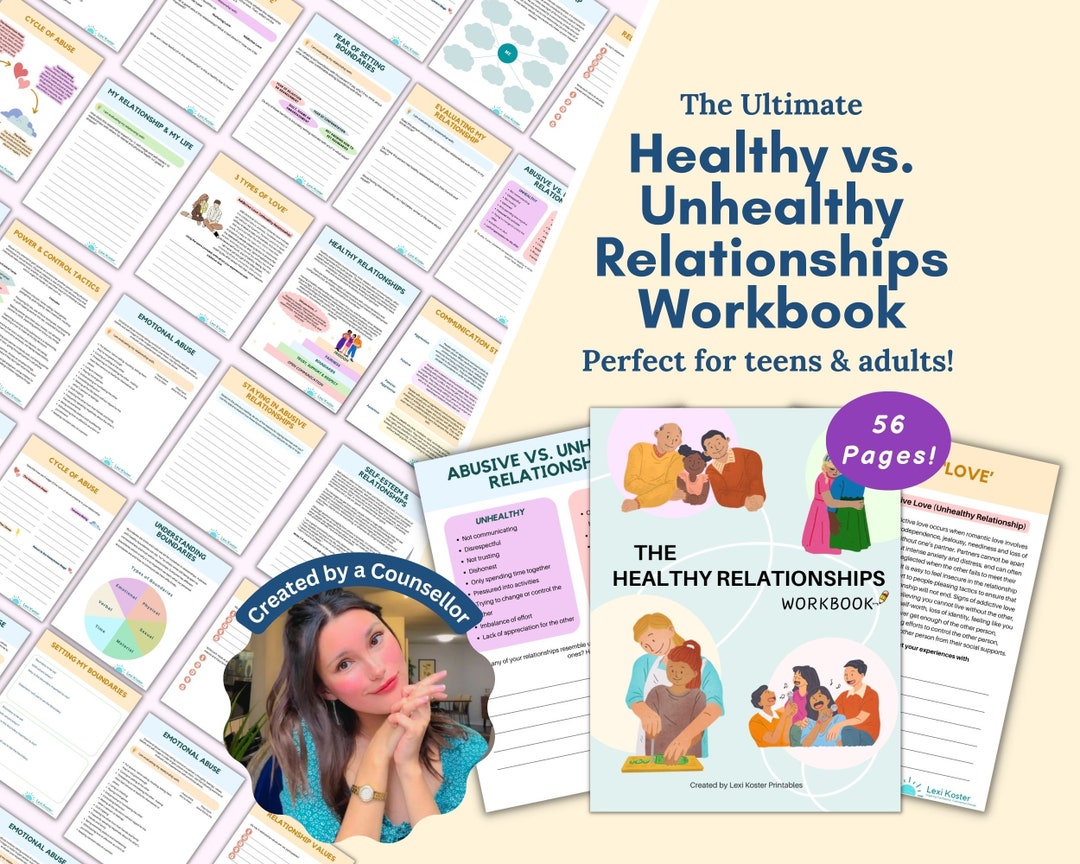 Healthy Relationships Worksheets | Cycle of Abuse, Trauma Bond, Break ...