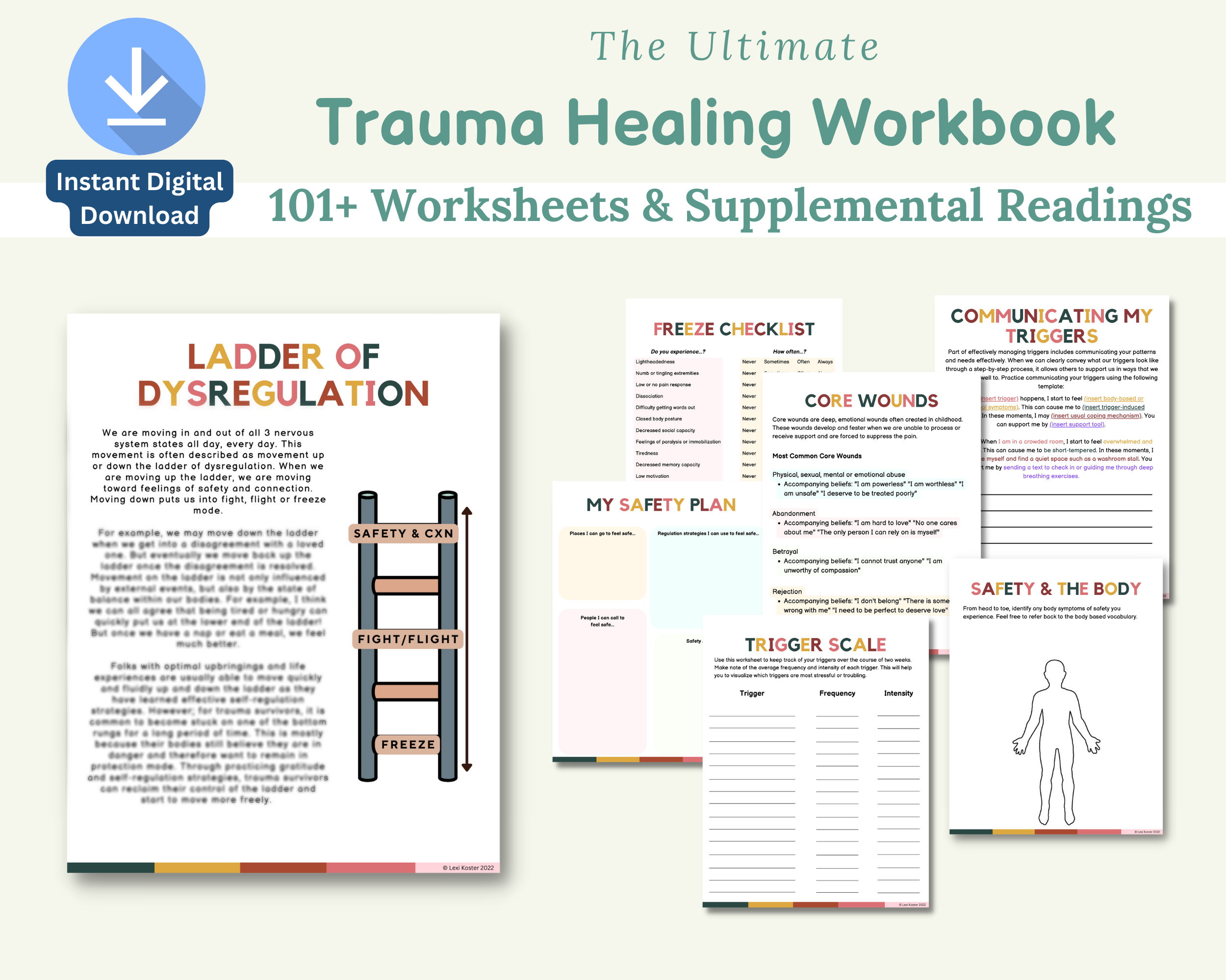 Trauma Bundle, Trauma Healing, PTSD, CPTSD, Somatic Therapy, Ptsd ...