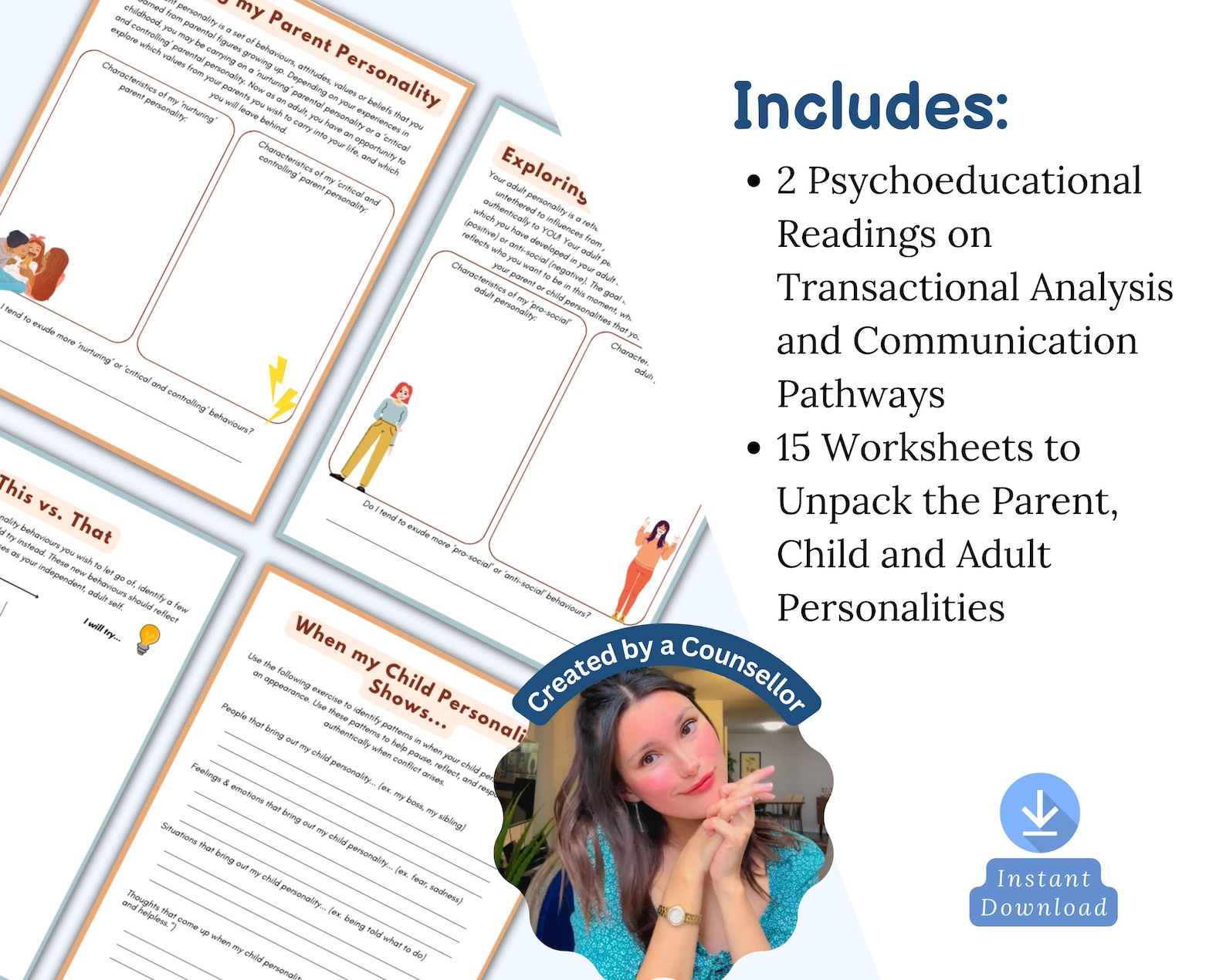 Transactional Analysis Therapy Worksheets | CBT Worksheets ...