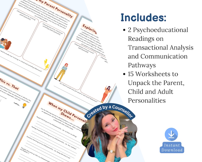 Transactional Analysis Therapy Worksheets | CBT Worksheets ...