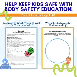 Body Safety Workbook, Child Protection, Kids Boundaries and Consent ...