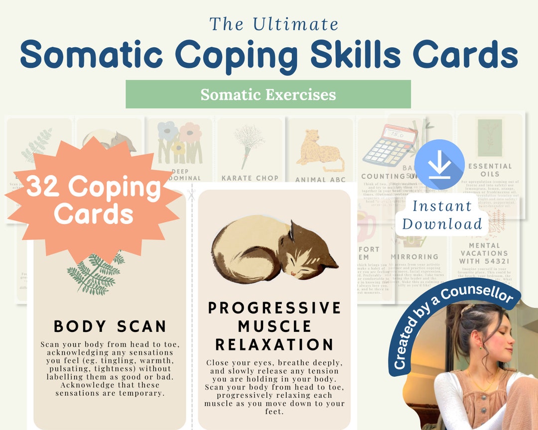 Somatic Therapy Exercise Cards Vagus Nerve Stimulation Etsy