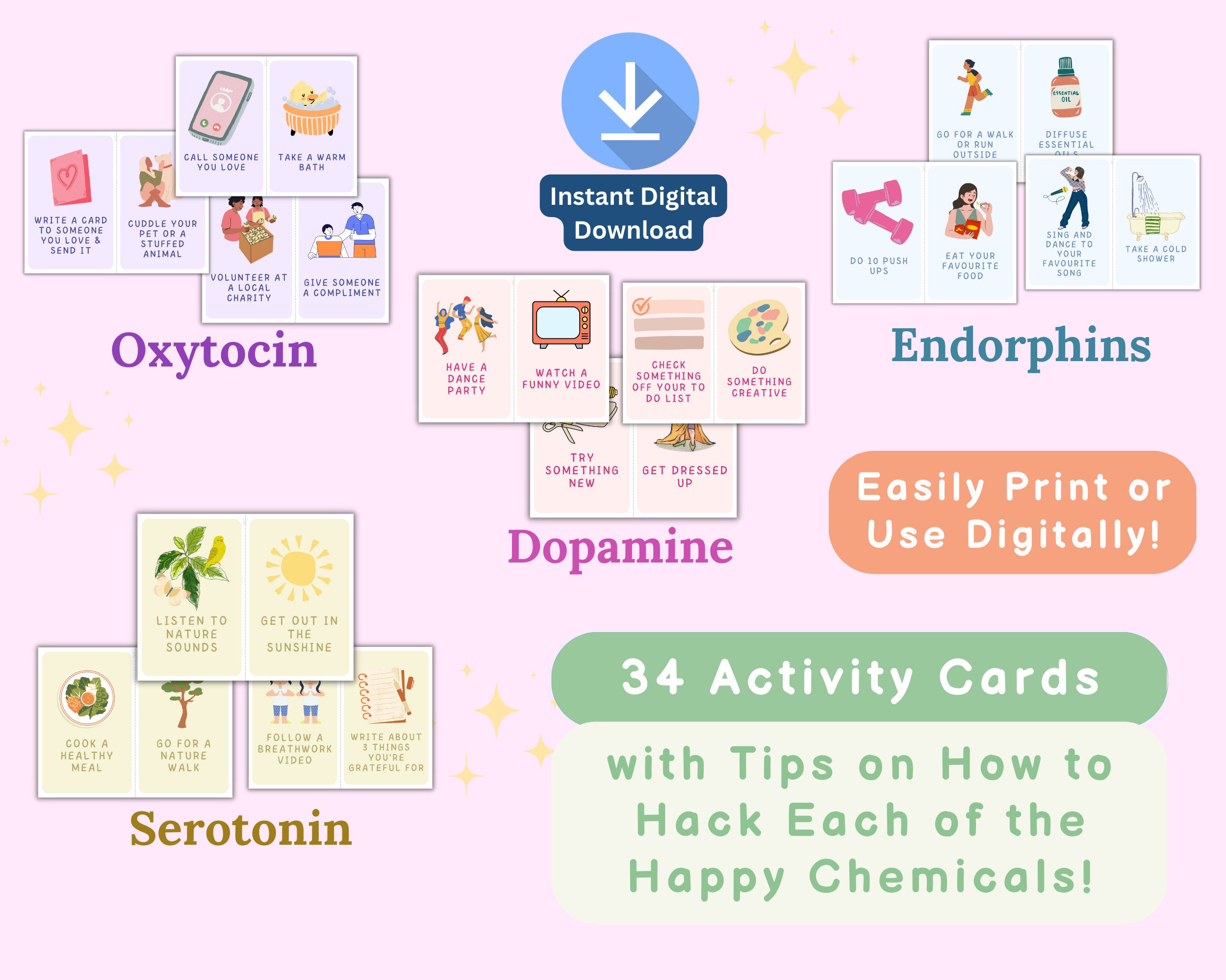 Happy Chemical Hacks Anxiety Relief Depression Coping - Etsy