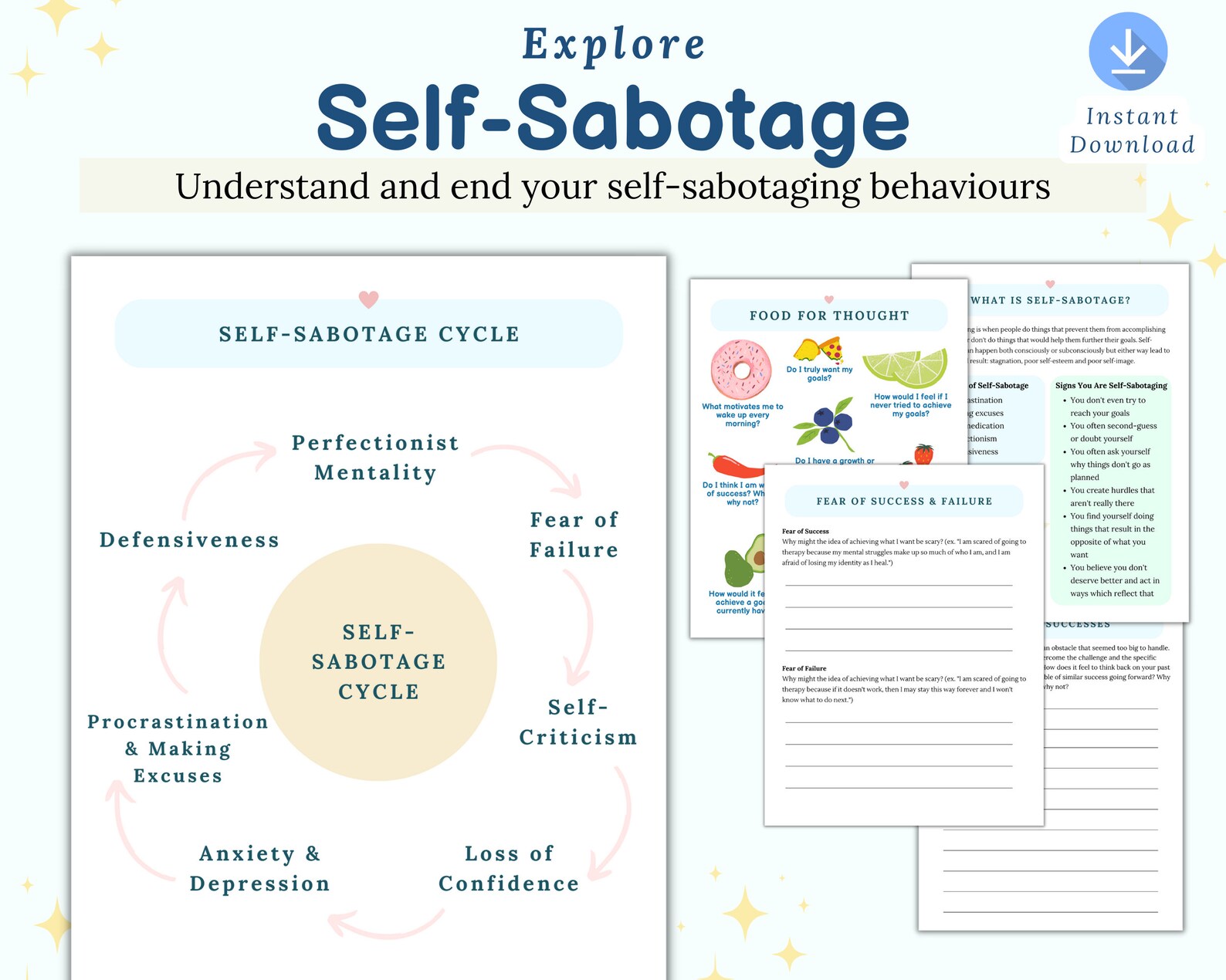 Self Esteem Worksheet Bundle | Confidence Worksheets, Self Worth ...