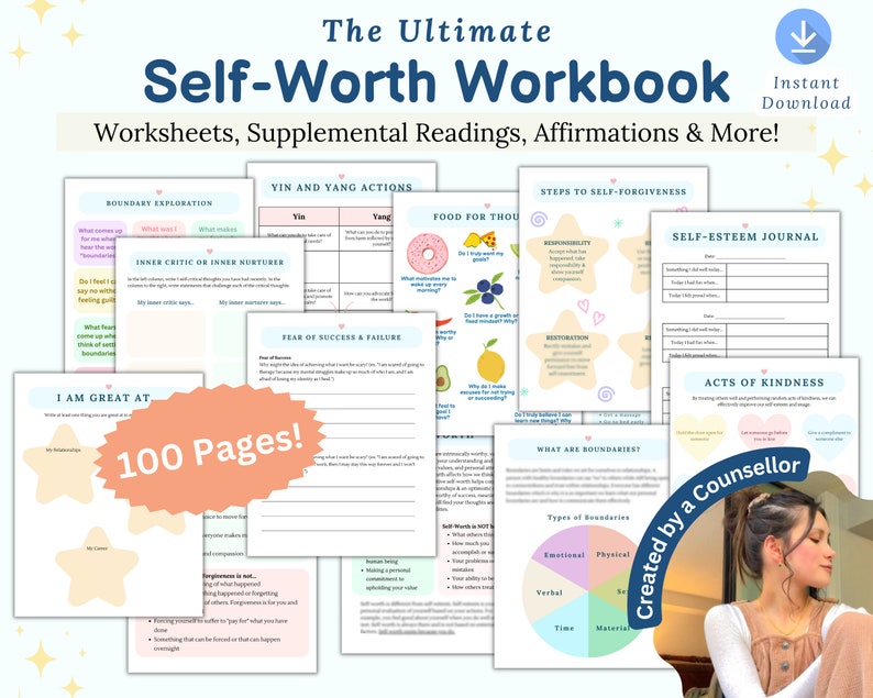 Inner Child Healing Worksheet Bundle, Heal Your Inner Child, Shadow ...