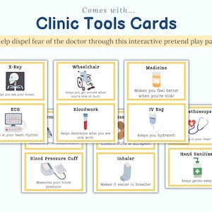 Doctor Pretend Play Printable, Medical Play, Play Therapy, Hospital ...
