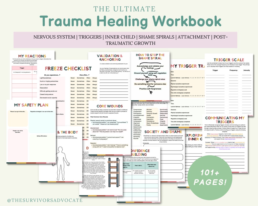Trauma/ptsd Healing Workbook Trauma Processing PTSD CPTSD - Etsy
