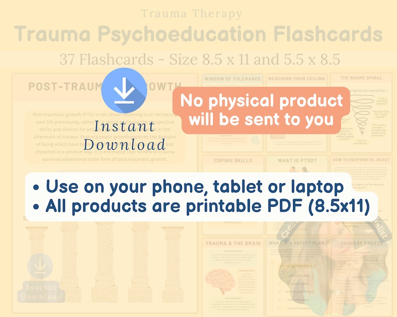 Trauma Therapy Psychoeducation, Trauma Therapy Poster, Trauma Response ...