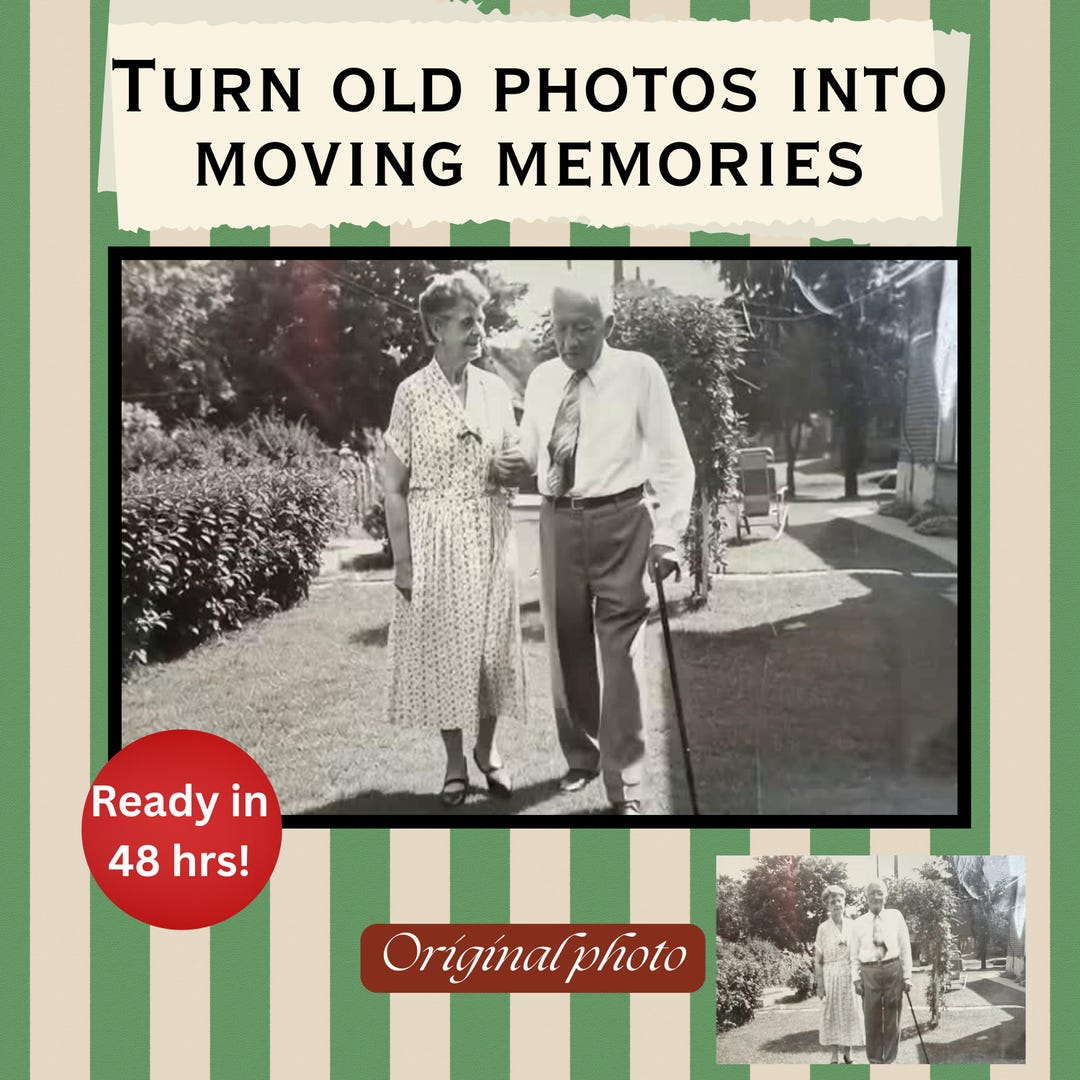 Animate Old Photos Photo to Video Bring Photos to Life Memorial Gift AI ...