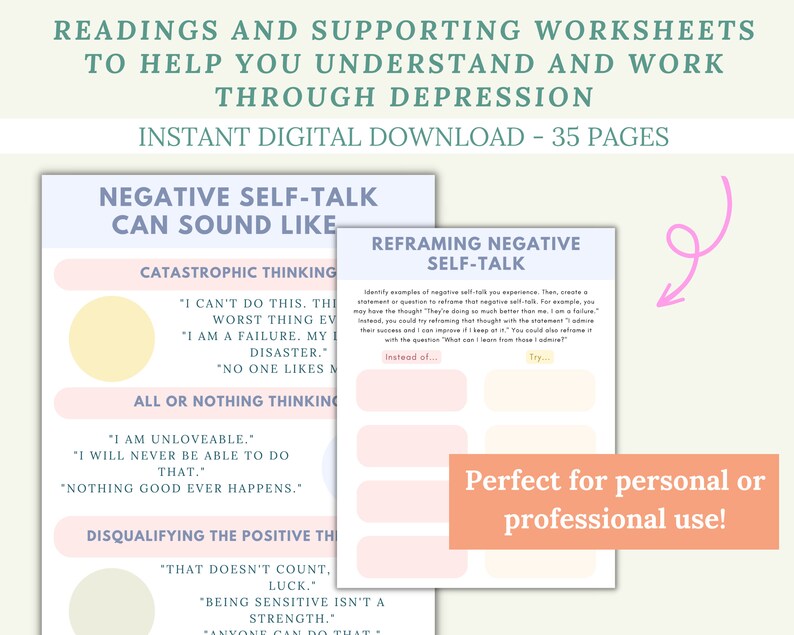 Depression Workbook, Depression Spiral, Depression Coping, Cognitive ...