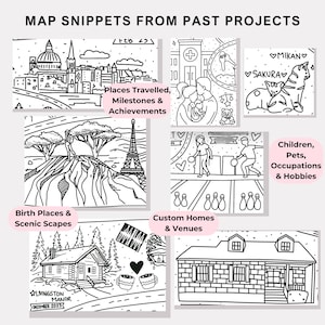 Life Story Map Custom Birthday Gift Story of My Life Retirement Gift ...