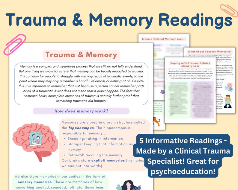Trauma and Memory, Somatic Therapy, Trauma Worksheets, Nervous System ...