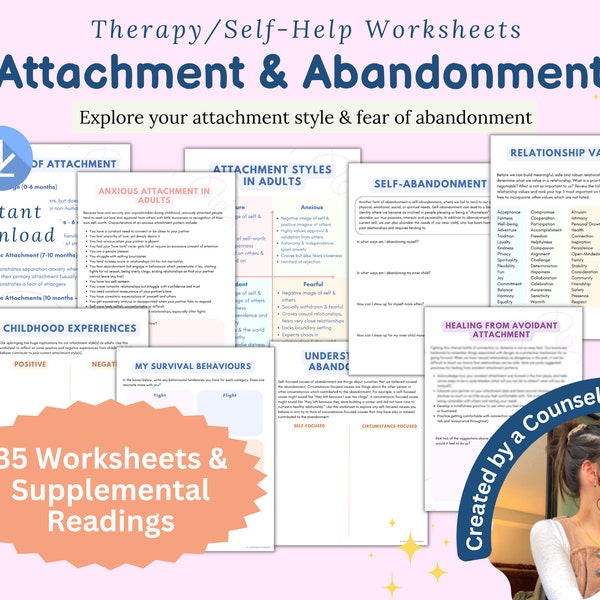 Trauma Worksheets - Etsy