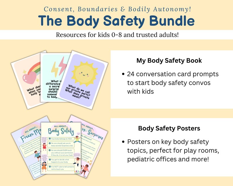 Body Safety Bundle, Consent for Kids, Body Safety Education, Preschool ...