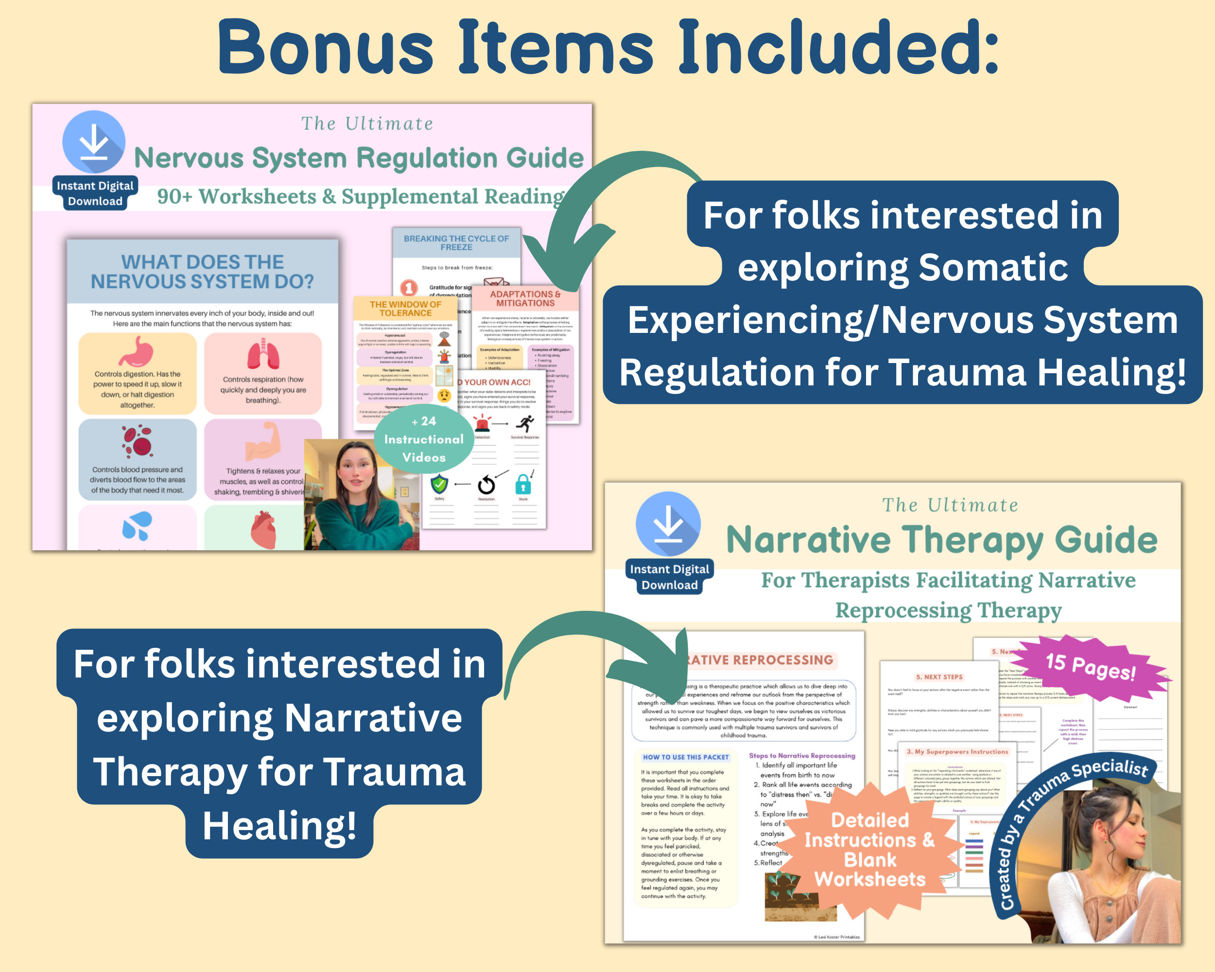 Trauma and Memory, Somatic Therapy, Trauma Worksheets, Nervous System ...