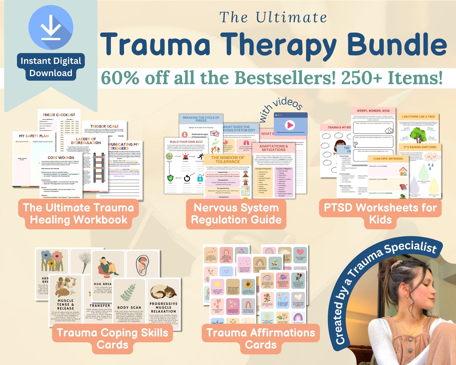 Trauma Bundle, Trauma Healing, PTSD, CPTSD, Somatic Therapy, Ptsd ...