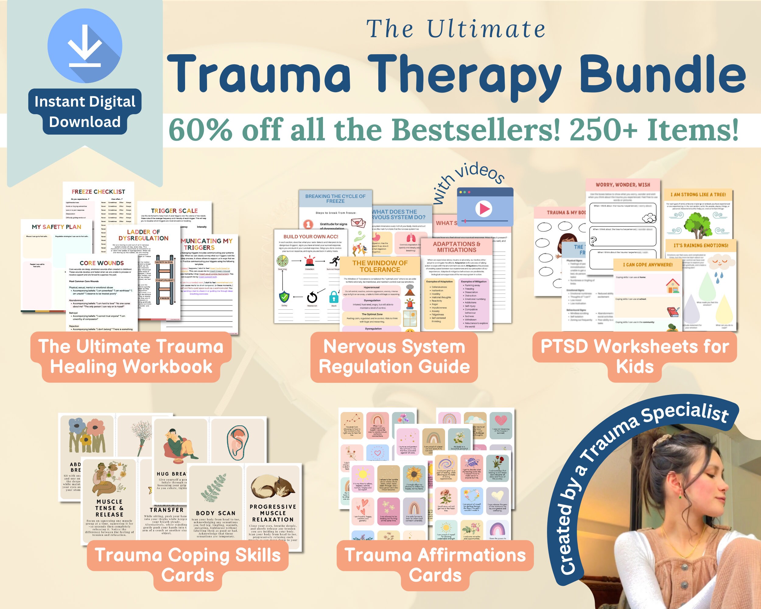 Trauma Bundle, Trauma Healing, PTSD, CPTSD, Somatic Therapy, Ptsd ...