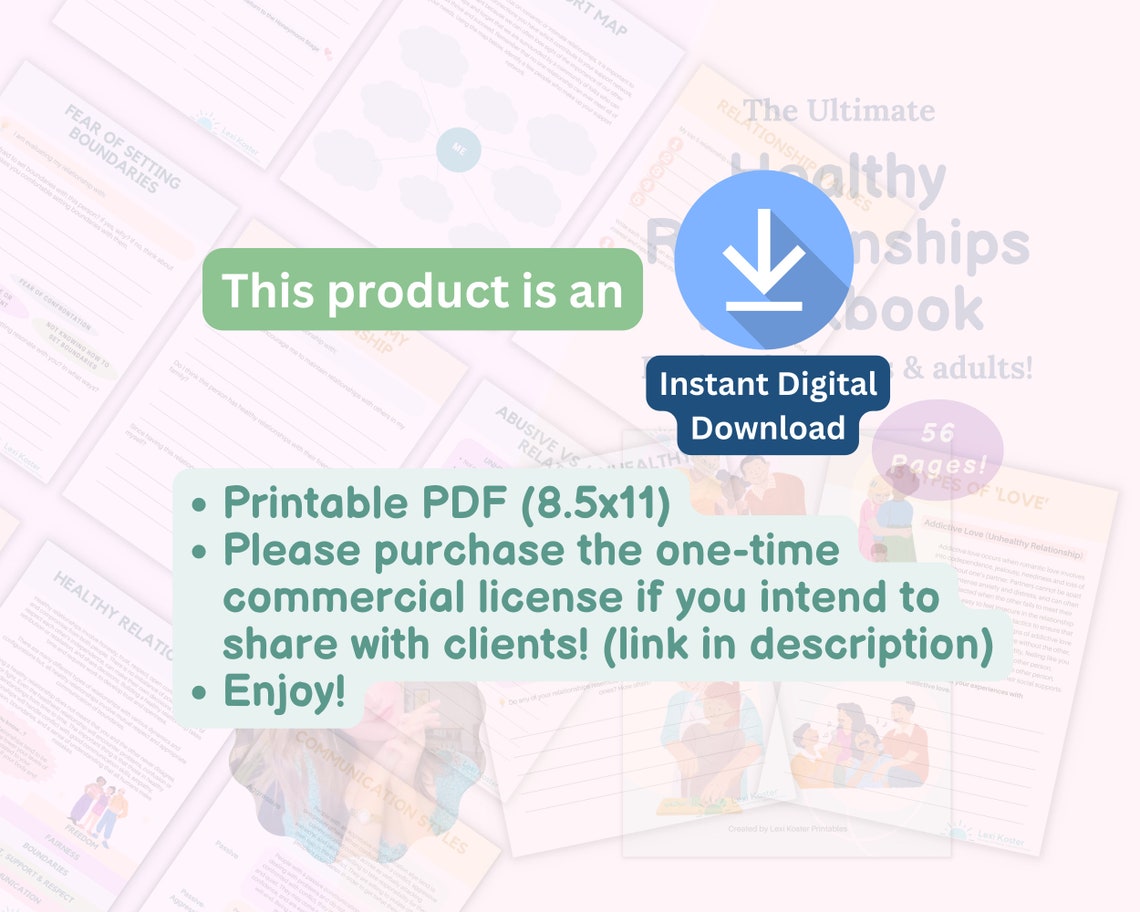 Healthy Relationships Worksheets | Cycle of Abuse, Trauma Bond, Break ...