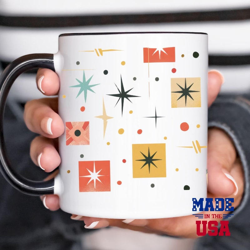 Mid Century Mug - Etsy