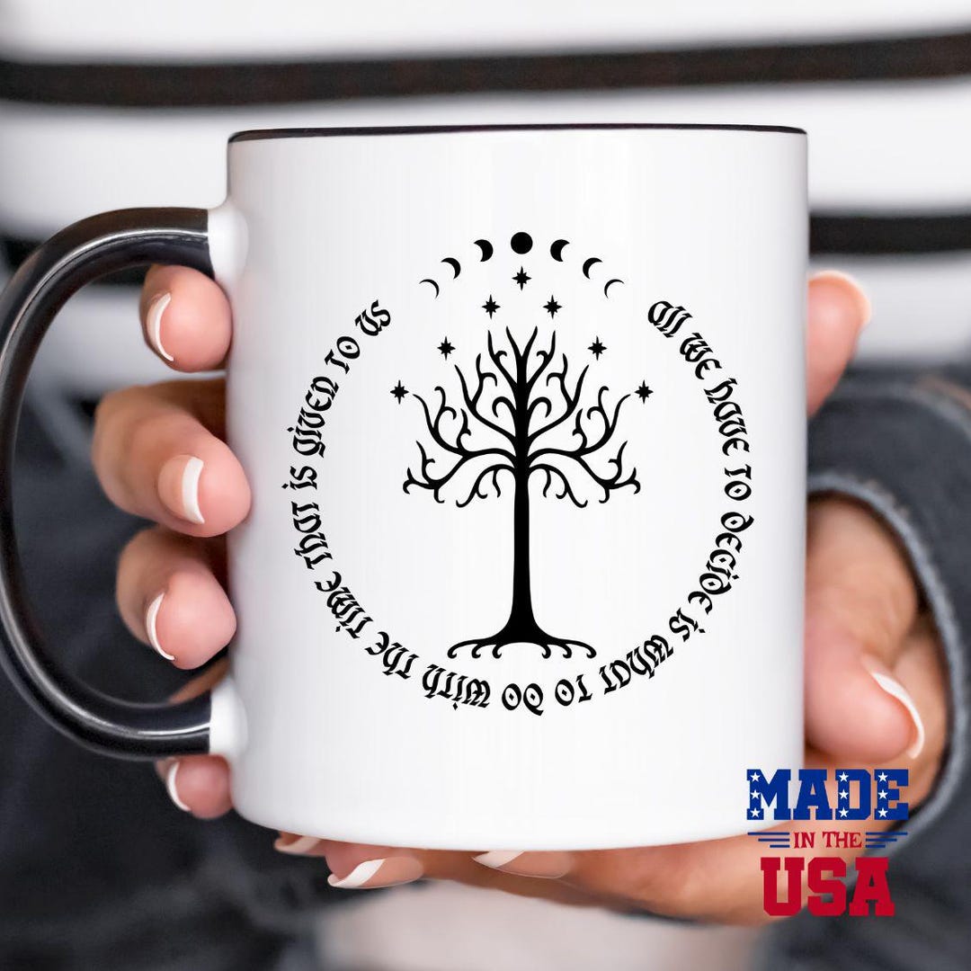 Tree of Life Mug Fantasy Coffee Cup Celestial Moon Phases Mug Nature ...
