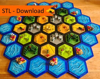 3d Catan Stl File - Etsy