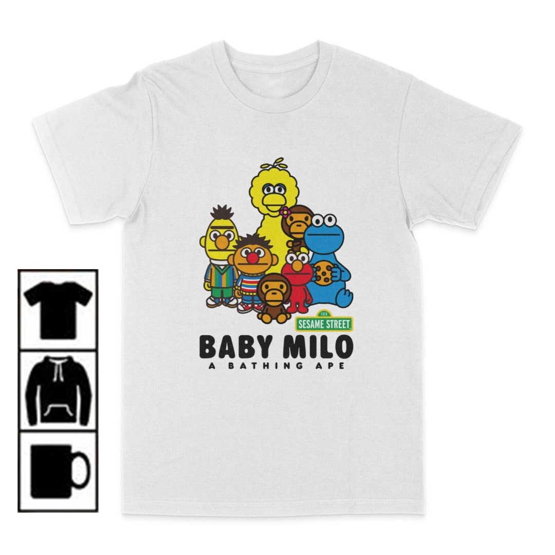 Baby Milo X Sesame Street White T Shirt Hoodie - Etsy