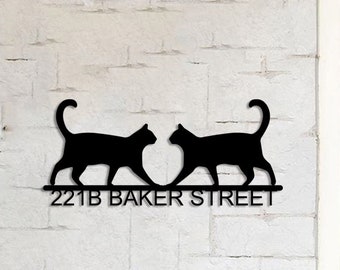 Personalized Cat House Sign - Etsy