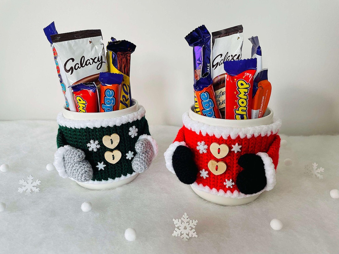 Crochet Christmas Mug Jumper Pattern - English Only - Etsy UK