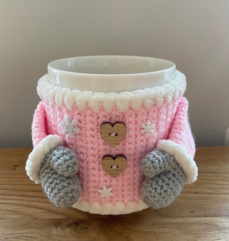 Crochet Christmas Mug Jumper Pattern - Etsy Australia