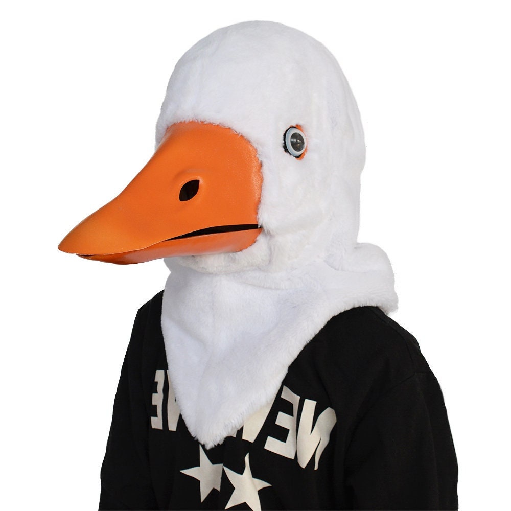 White Duck Fursuit Mask Duck Cosplay Mask Duck Furry Head - Etsy