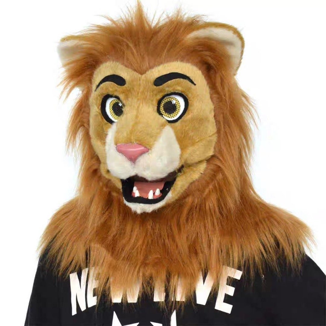 Fursuit Lion Head Mask Cosplay Furry Lion Head Lion Head - Etsy Australia