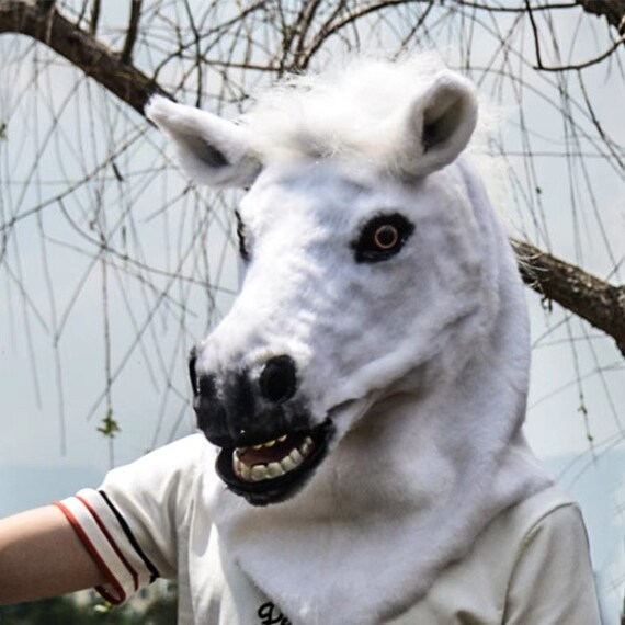 White Horse Head Mask