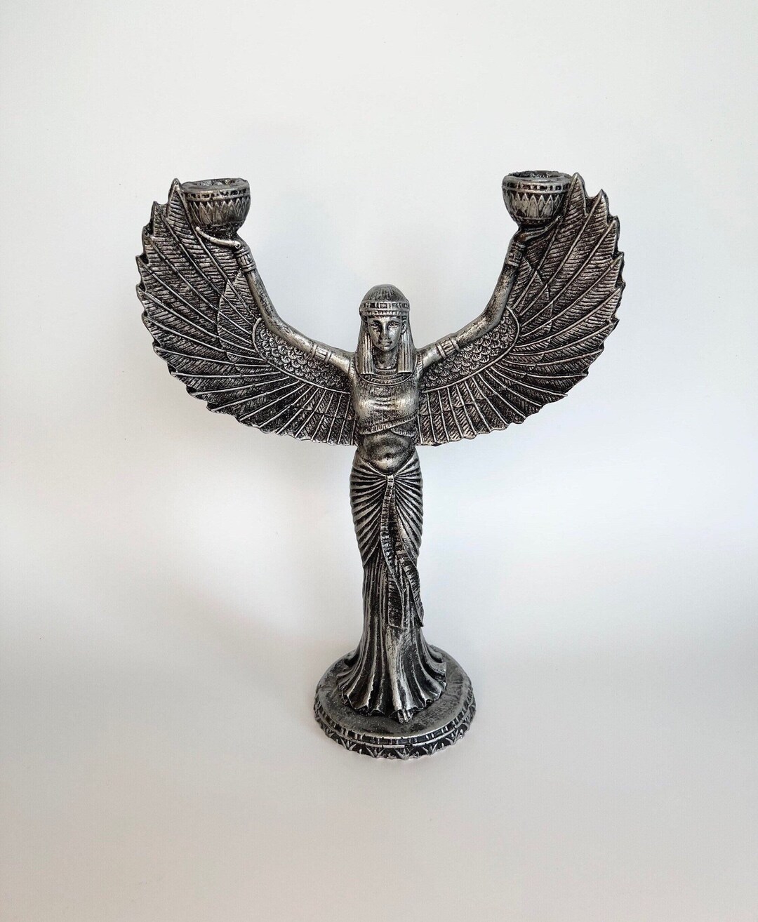 Egyptian Goddess Isis Candle Holder, Goddess Statue, Greek Statue ...