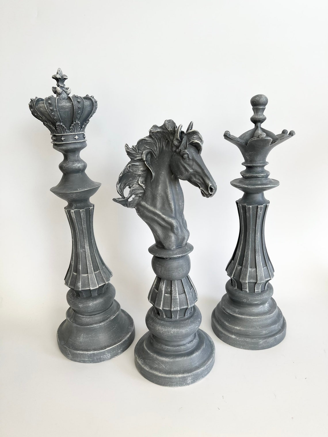Chess Set Sculpture, Handmade Art, Handmade Sculpture, Giant Chess Set ...