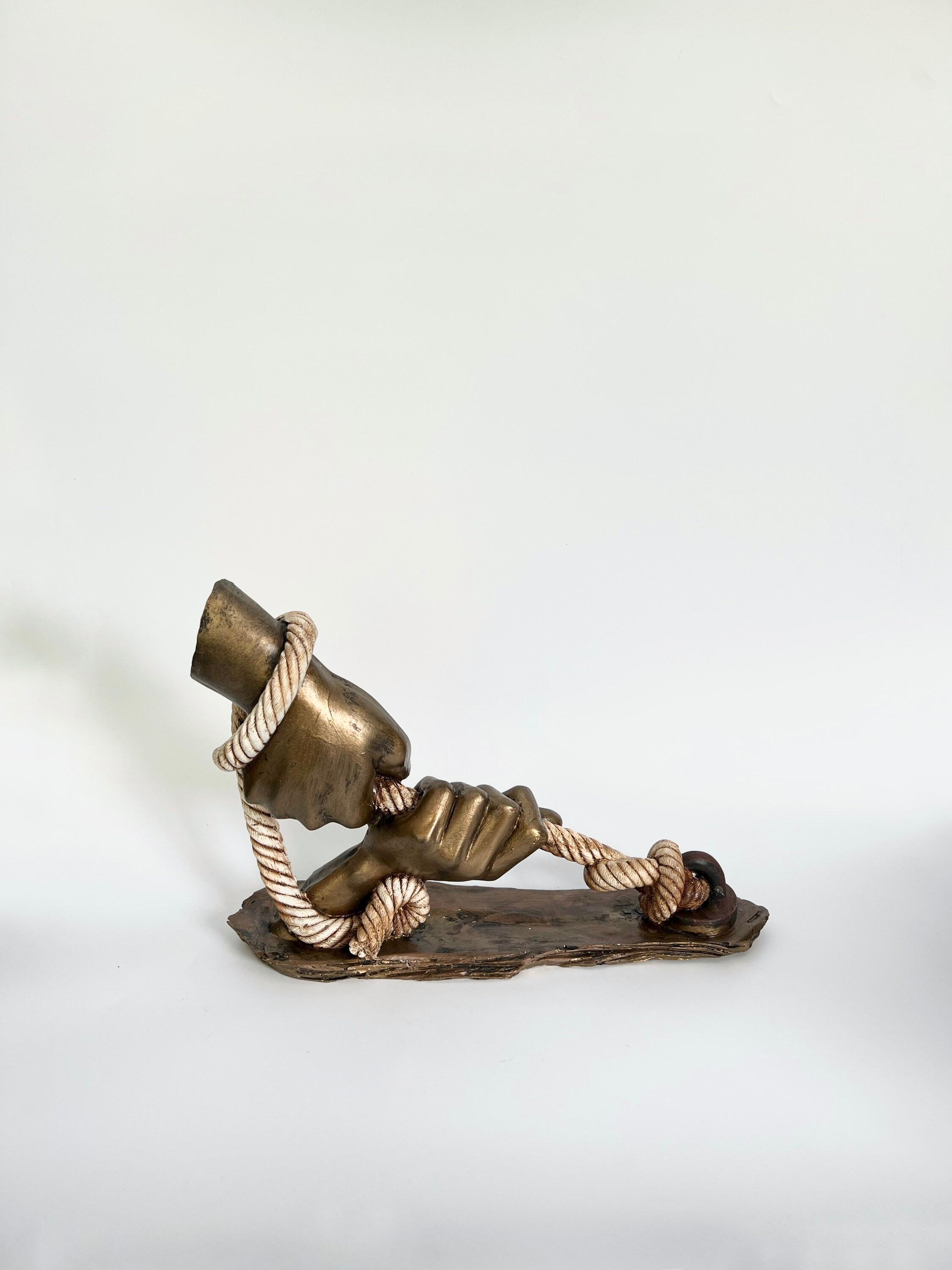 Rope Holding Hand Statue, Hand Wrapped in Rope Sculpture, Sailor Statue ...