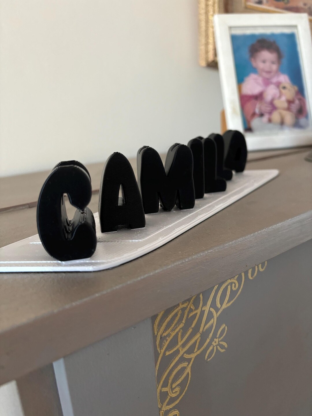 Flip Text Name Plate-custom 3D Personalized Name Tray -house Warming ...