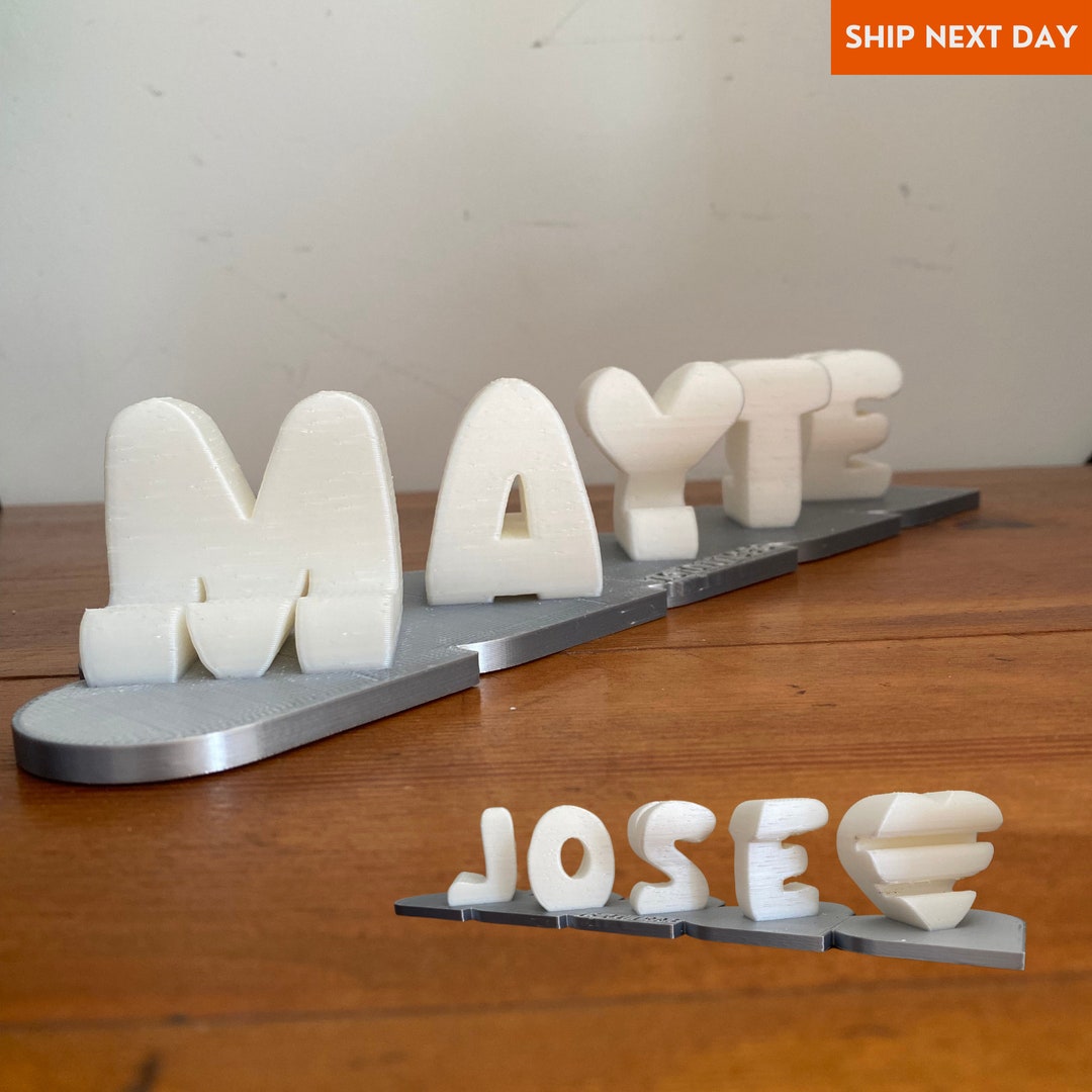 Flip Text Name Plate-custom 3D Personalized Name Tray house Warming ...