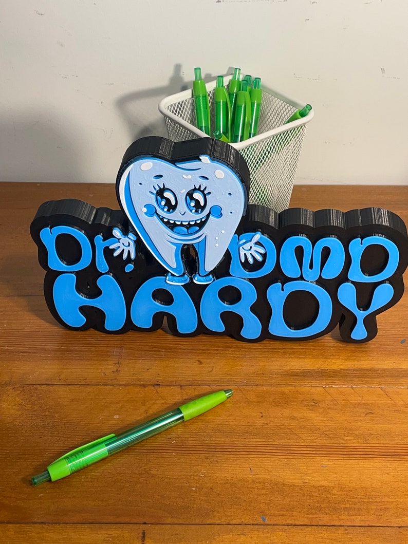 Custom 3D Personalized Dentist Name Plate-custom Dentist Name Sign-name ...